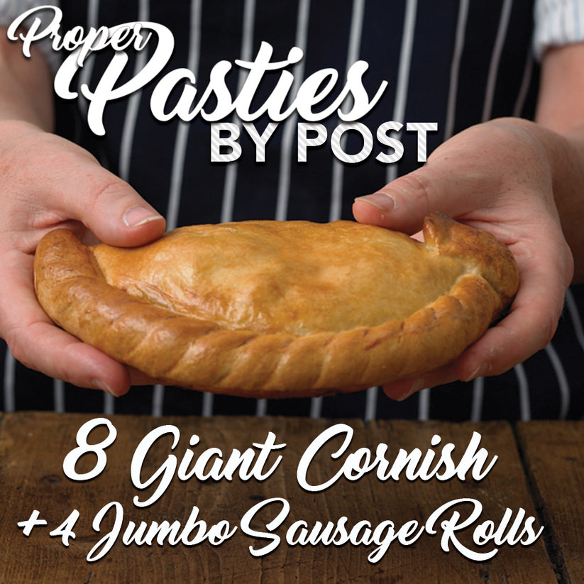 8 Giant Cornish Pasties & 4 Jumbo Sausage Rolls – Proper Pasty Company